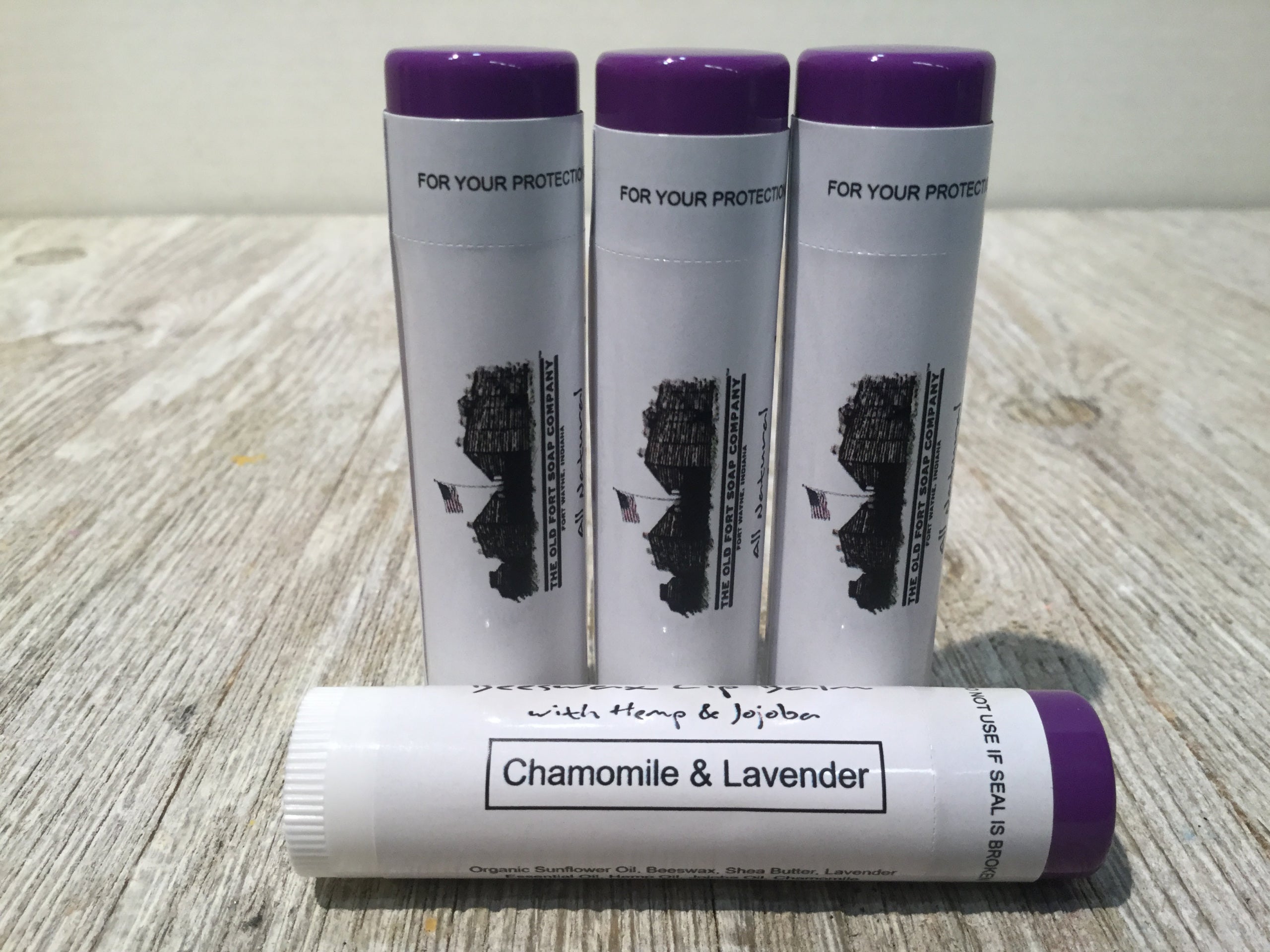 All Natural Lip Balm Chamomile Lavender | Old Fort Soap Company